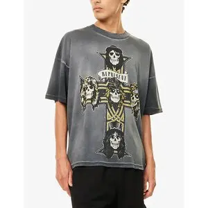 Represent X Guns N' Roses Cross Graphic-Print Cotton-Jersey T